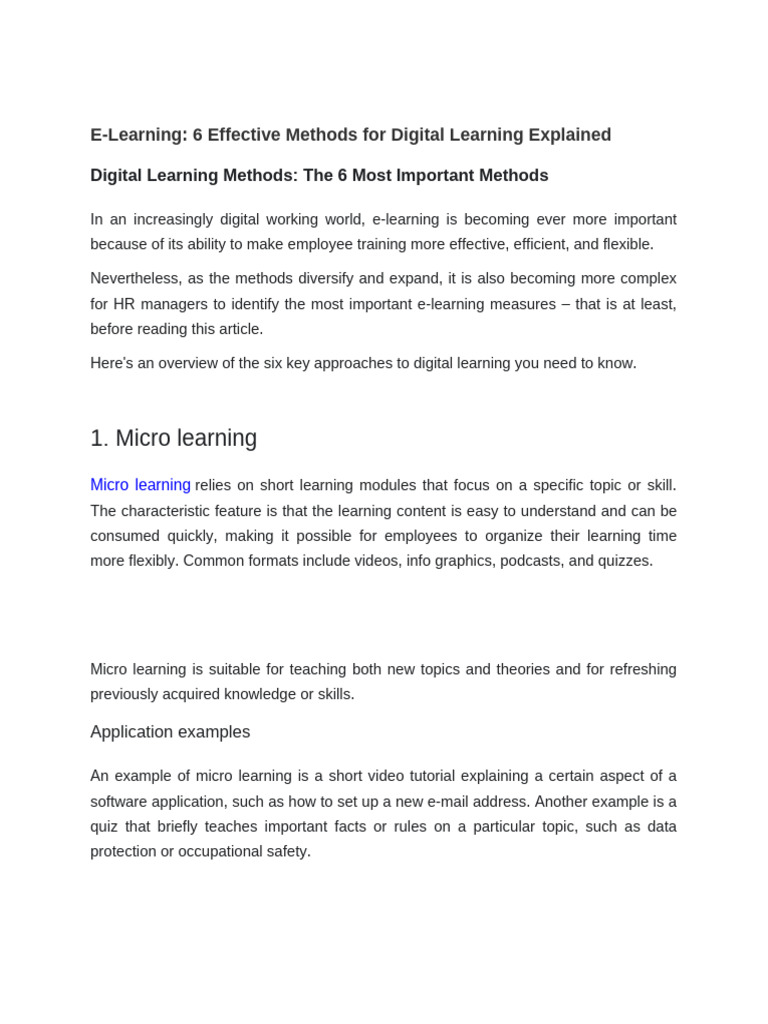 Digital Learning | PDF