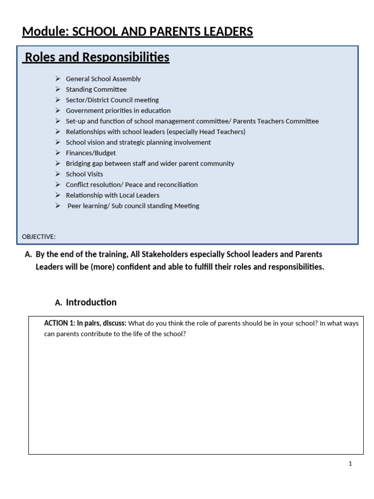CI Revised Role and Responsibilities | PDF
