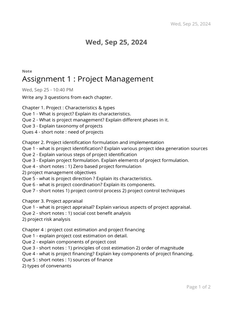 Assignment 1 | PDF