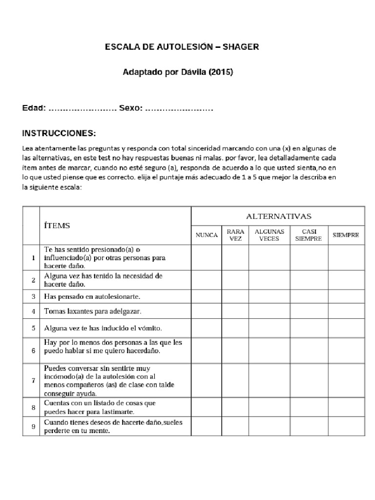 Test Shager | PDF