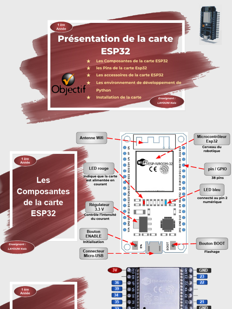 Présentation Esp32 | PDF | Informatique | Méthodes et références pédagogiques