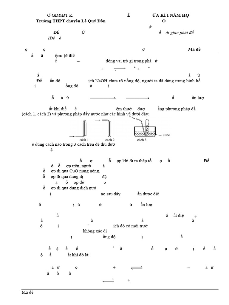 GK1 LQĐ năm học 2023 2024 Ma - de - 101 | PDF