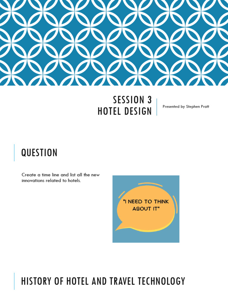 Session 3 - Hotel Design | PDF