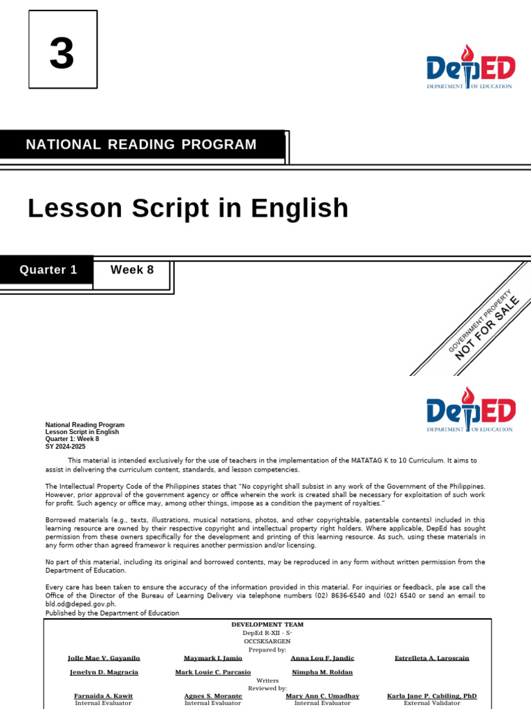 2024 LS G3 NRP Q1 Week8 | PDF