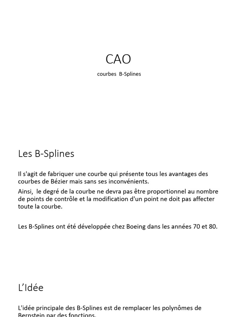 CAO B Splines | PDF