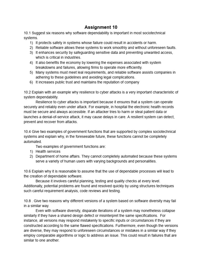 Assignment 10 | PDF | Software | Computers
