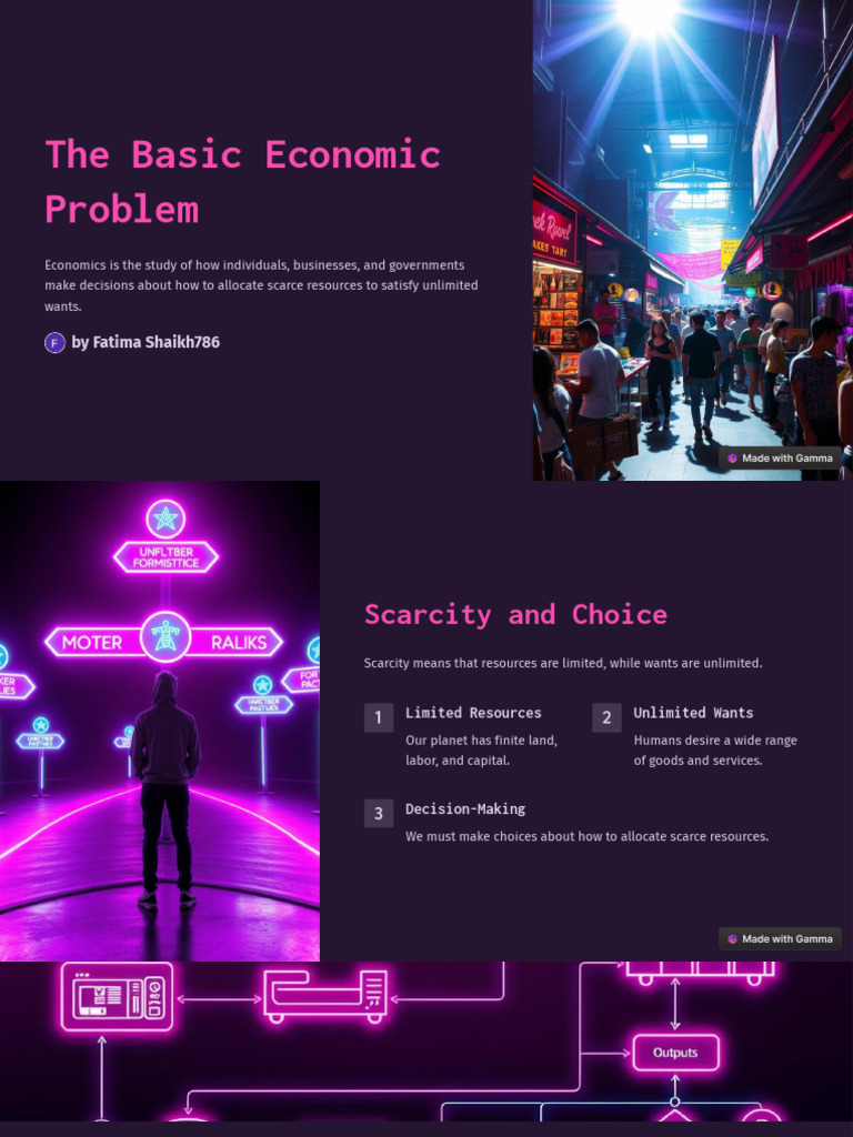 The Basic Economic Problem | PDF