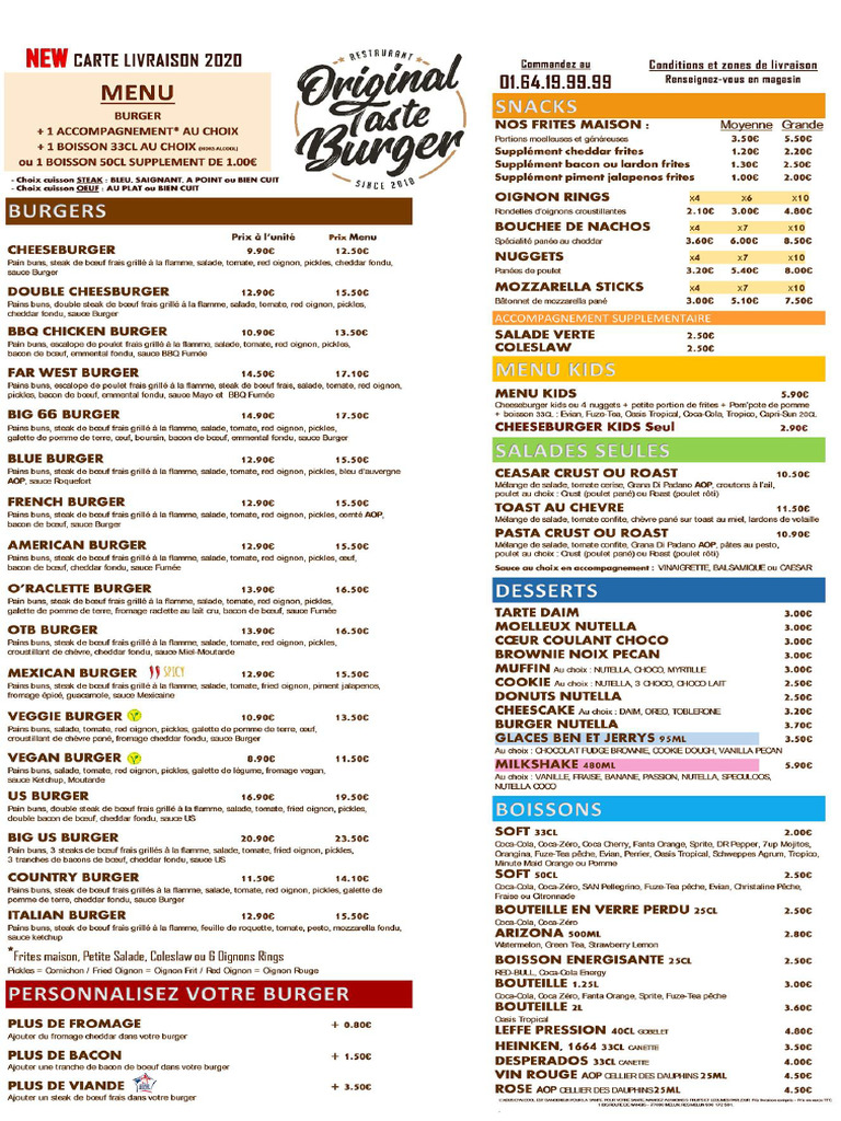 Original Taste Burger Original Taste Burger | PDF