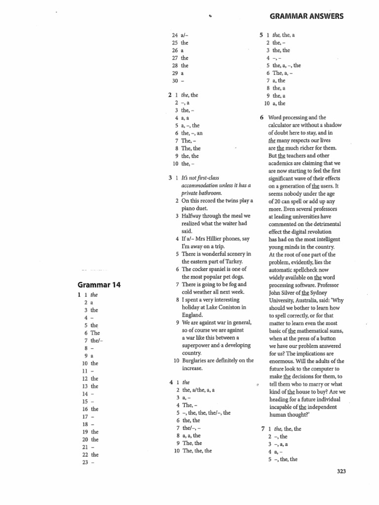 5. Articles - Ex - KEY | PDF