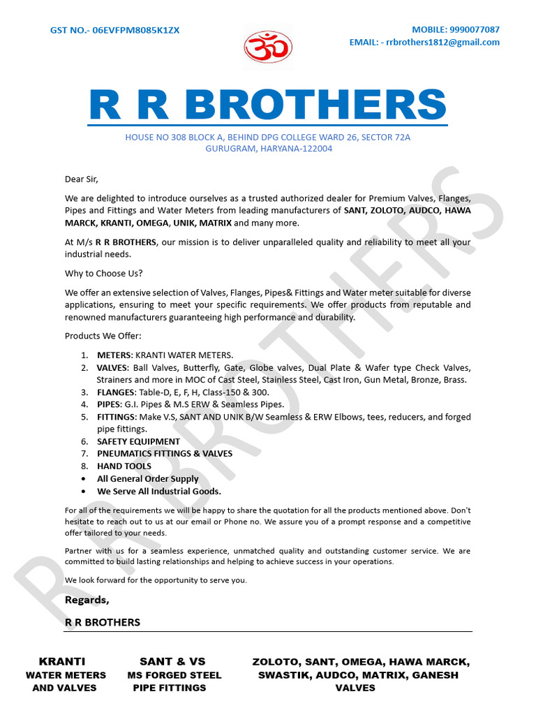 RR Brothers | PDF