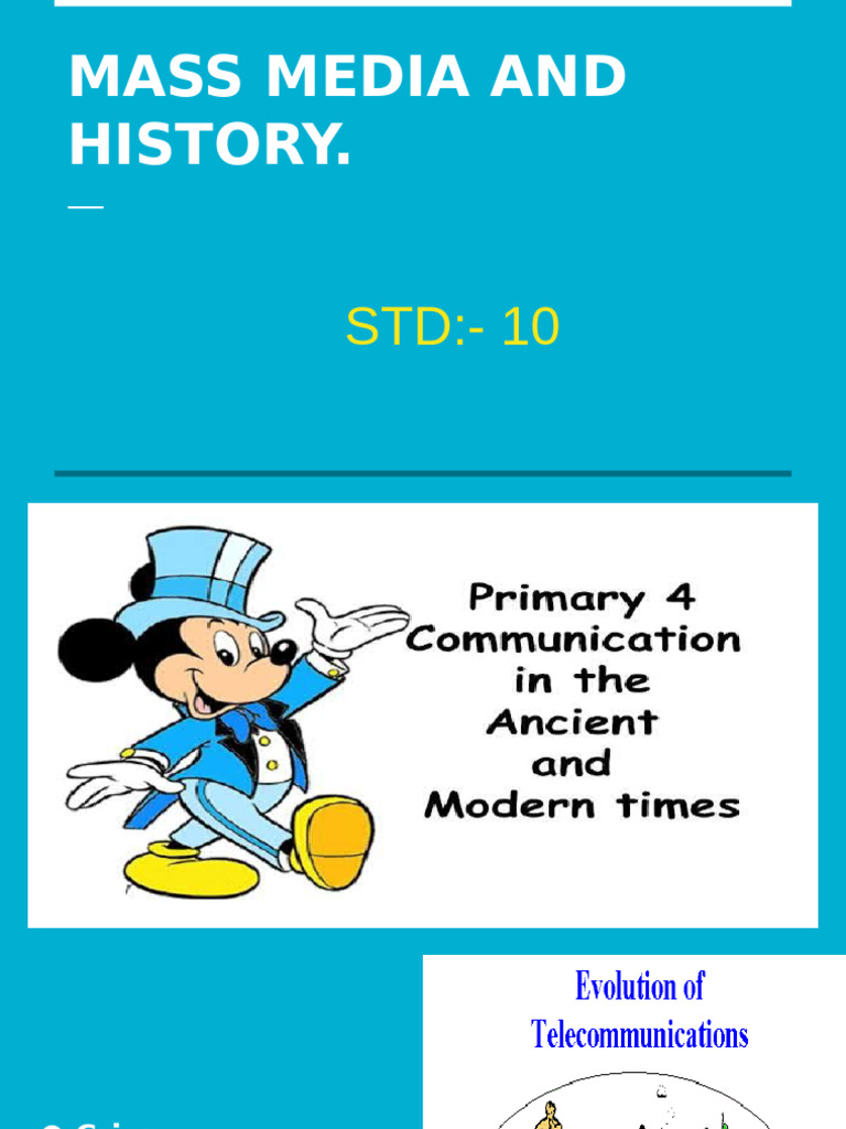 Mass Media &history. (Revised) | PDF