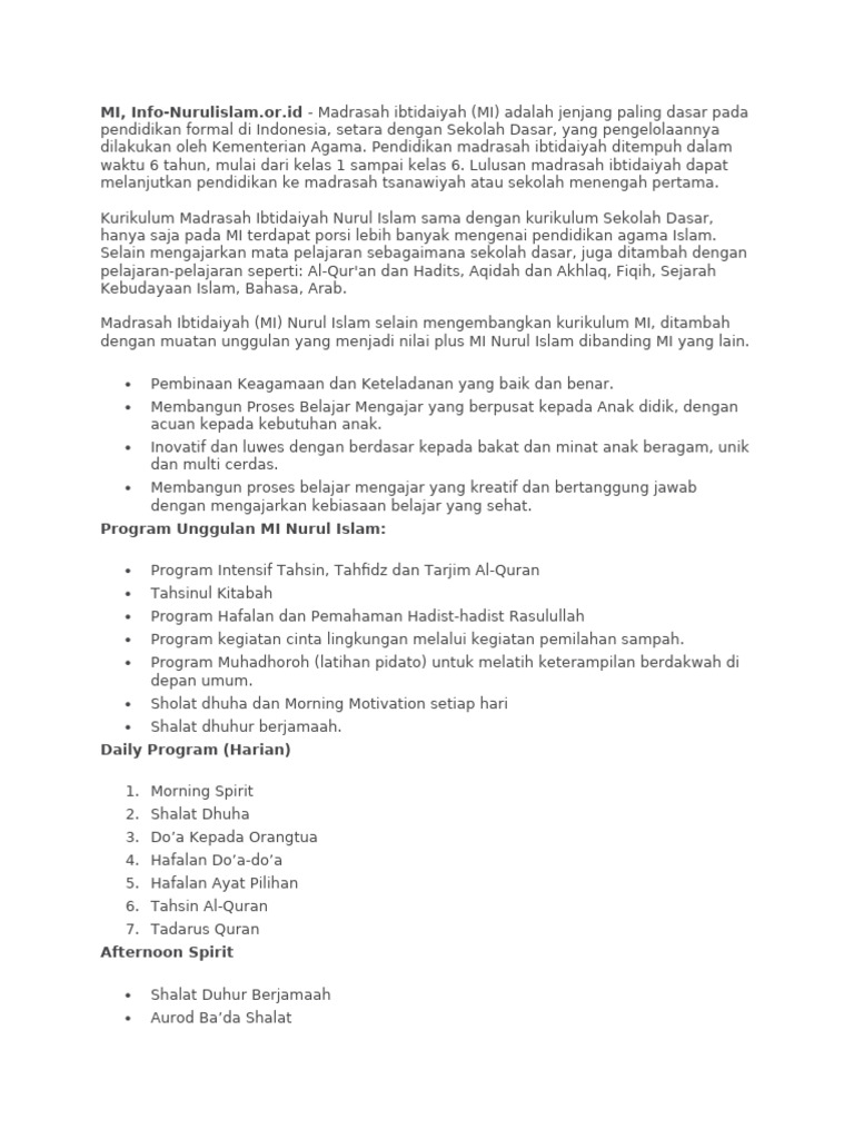 MI Program Unggulan | PDF