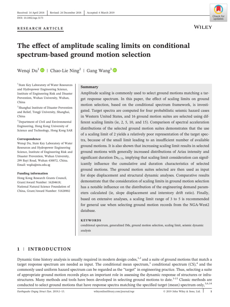 The Effect of Amplitude Scaling Limits On Conditional | PDF