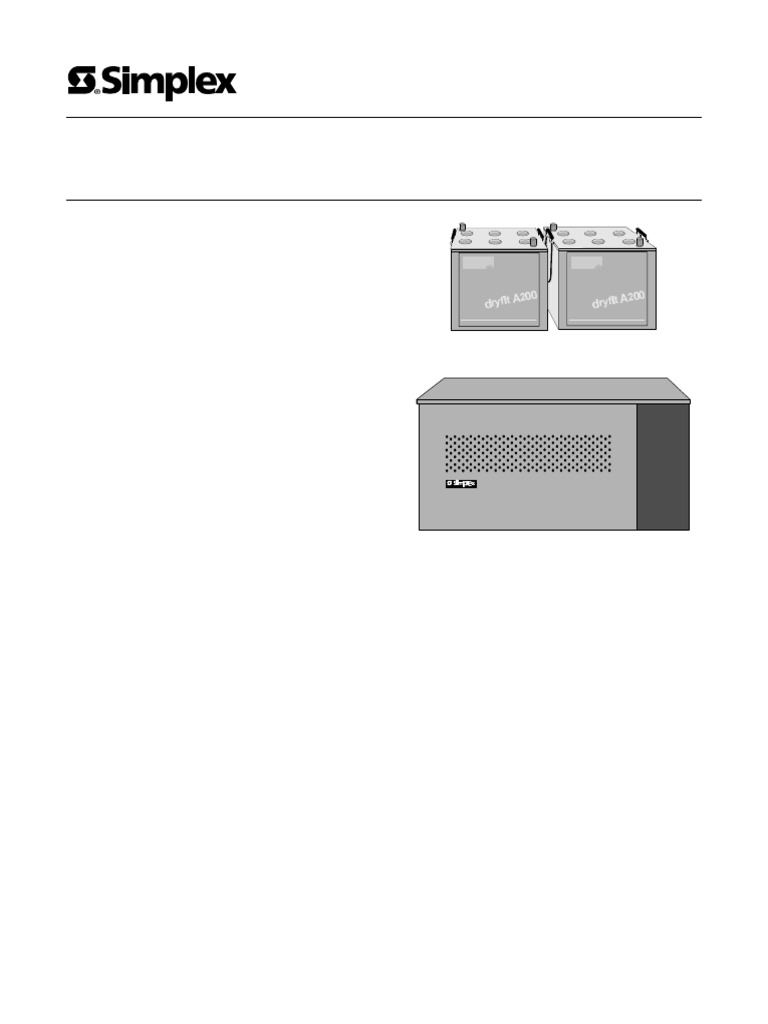 Simplex Batteries 110AH | PDF