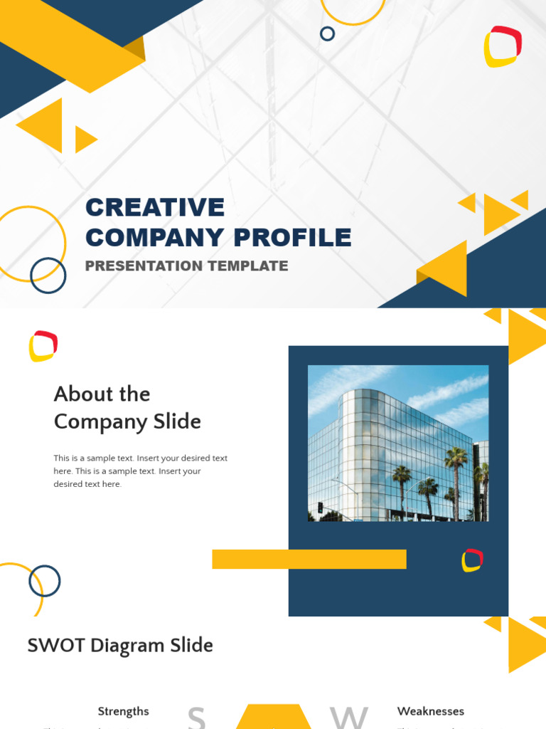 Free Creative Company Profile Presentation Template | PDF