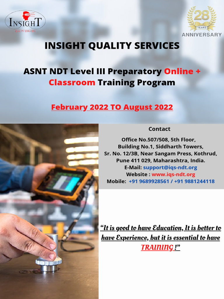 ASNT Level III 2022 | PDF