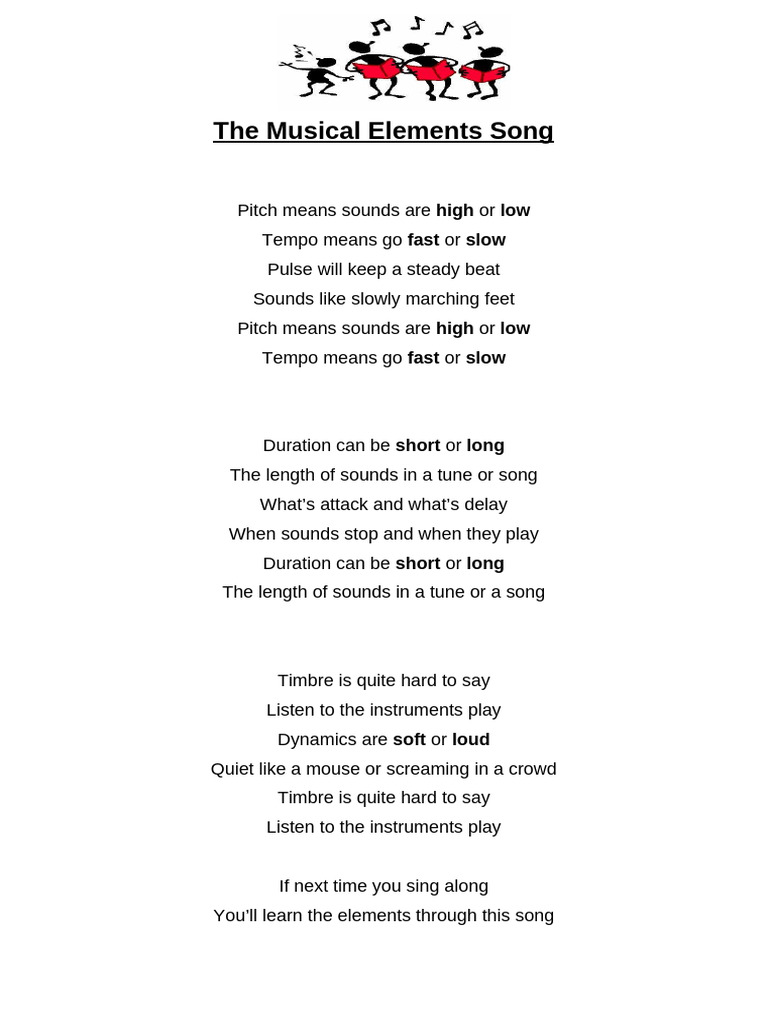 The Musical Elements Song | PDF