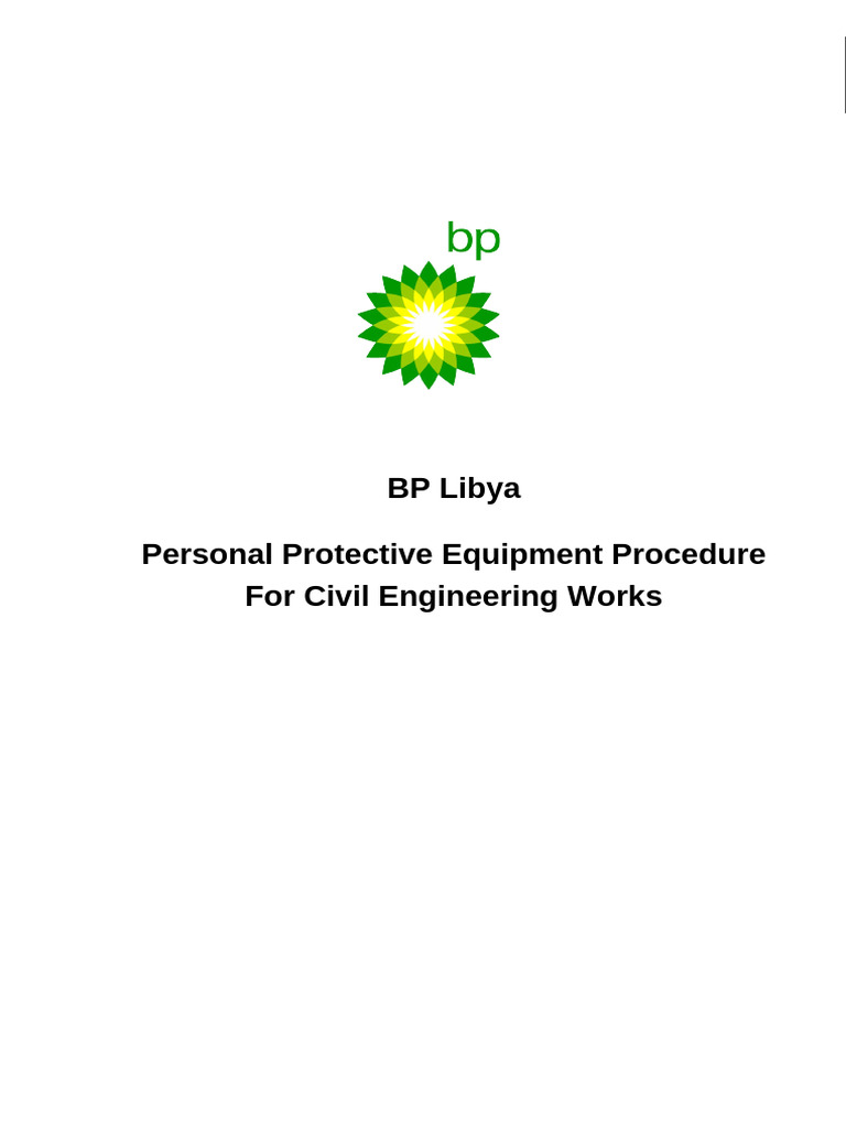 BP PPE For Civils | PDF