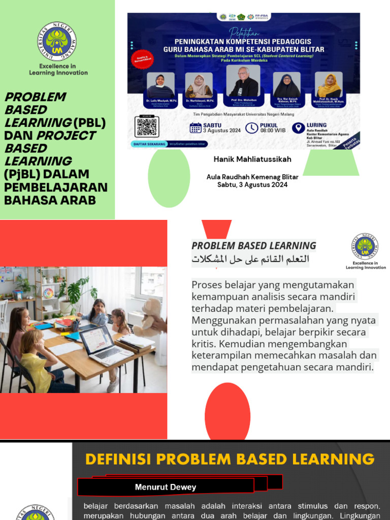 1-PBL Dan PJBL - Hanik Mahliatussikah | PDF