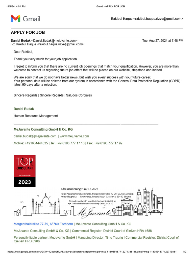 Gmail - APPLY FOR JOB | PDF