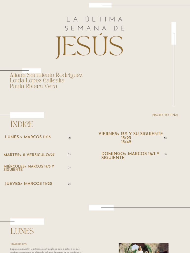 La Ultima Cena de Jesus Proyecto | PDF