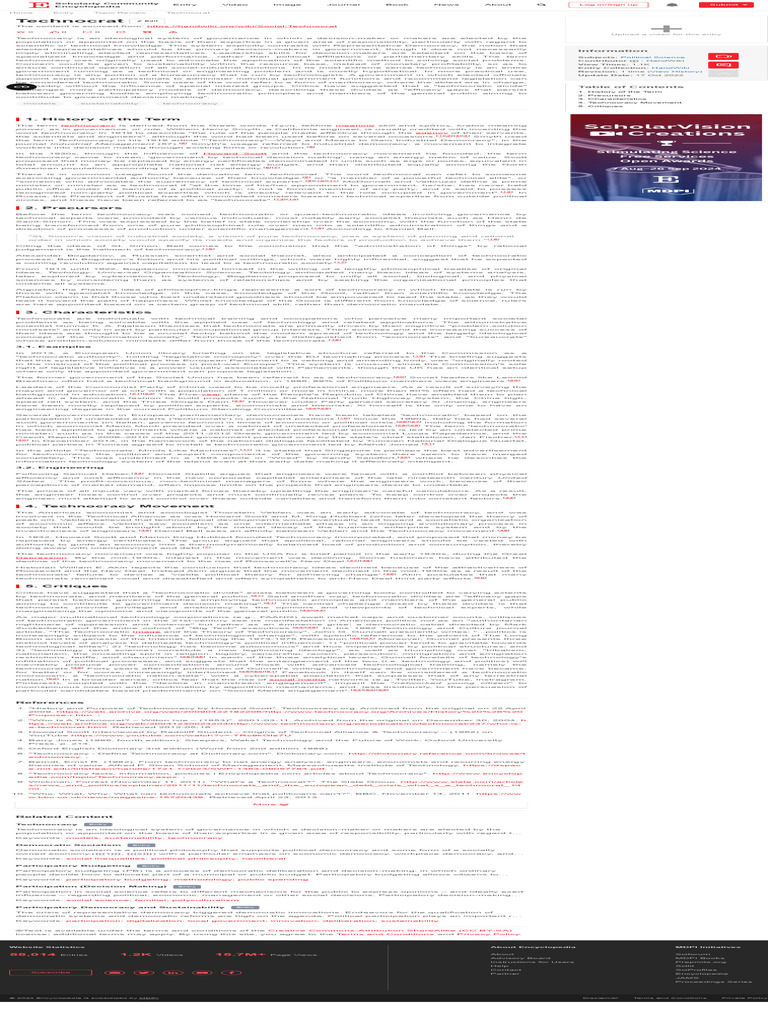 Technocrat - Encyclopedia MDPI | PDF