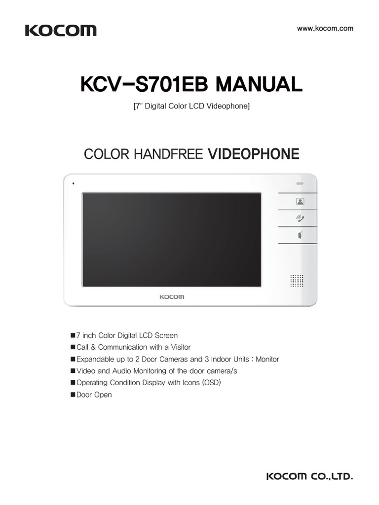 Kcv-S701eb M Eng | PDF
