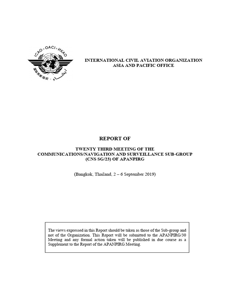 Final Report CNS SG23 | PDF