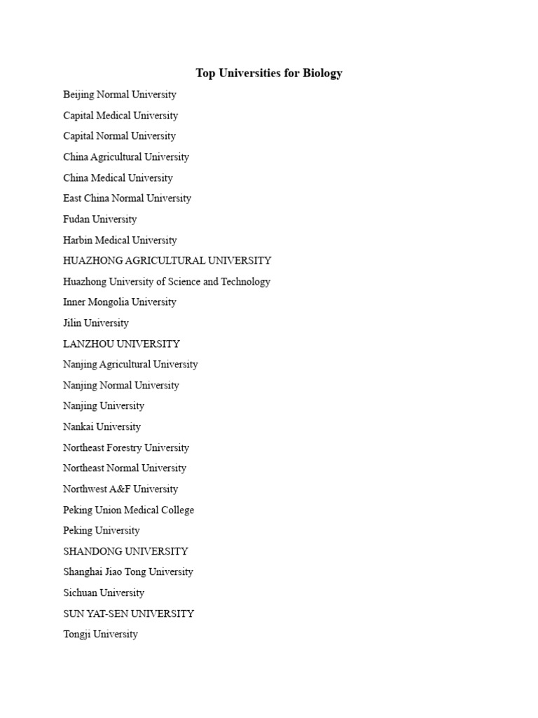 CSC University Biology | PDF