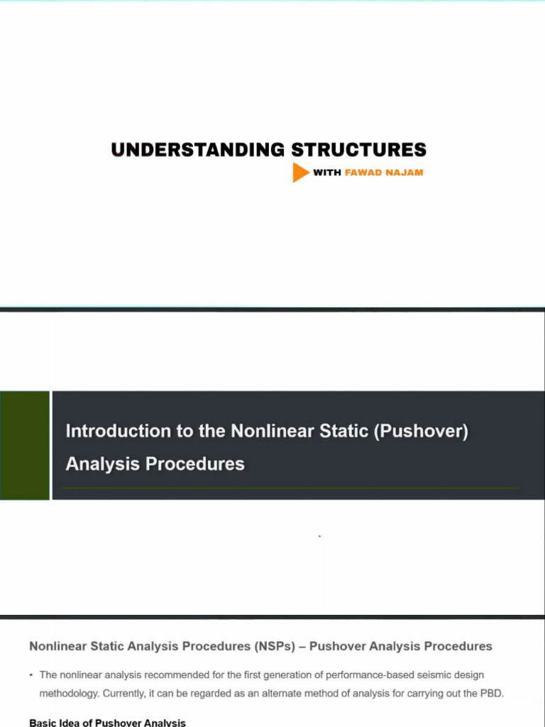 02 - Pushover Analysis Procedures (Basic Concepts) | PDF