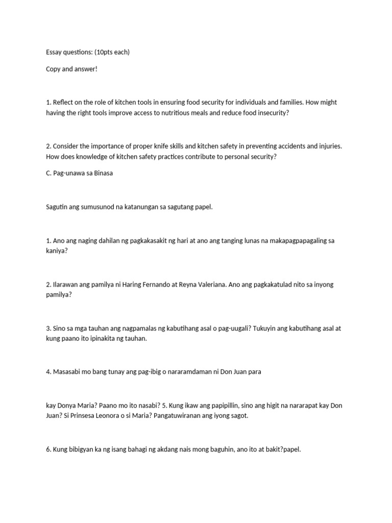 Essay questions-WPS Office | PDF