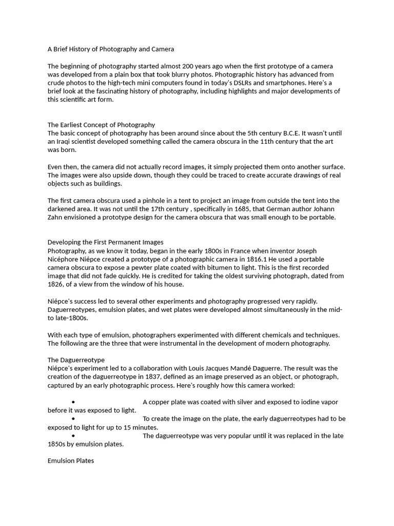 Photography Notes | PDF