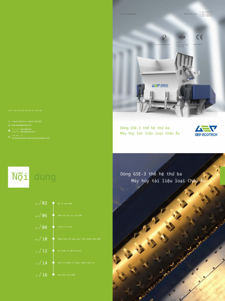 GEP ECOTECH 3rd Generation Fine Shredder | PDF