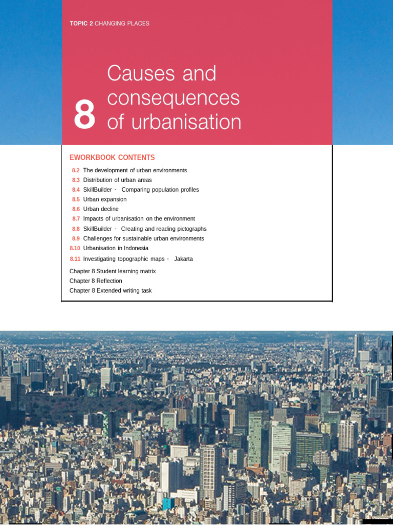 Chapter 8 - Causes and Consequences of Urbanisation | PDF