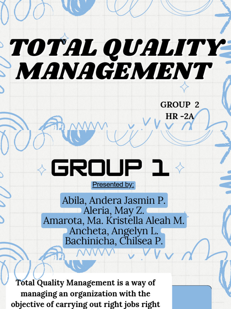 Total Quality Management | PDF