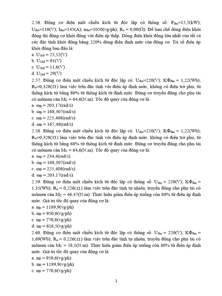 2020-Cau Hoi TĐĐ-trac Nghiem-C2 (DC-2) | PDF