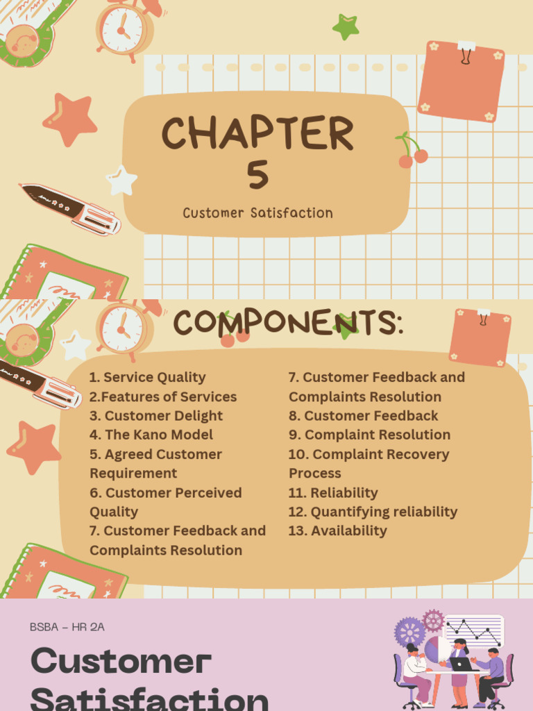 Chapter 5 - Customer Satisfaction - Bsba - Hr2a | PDF