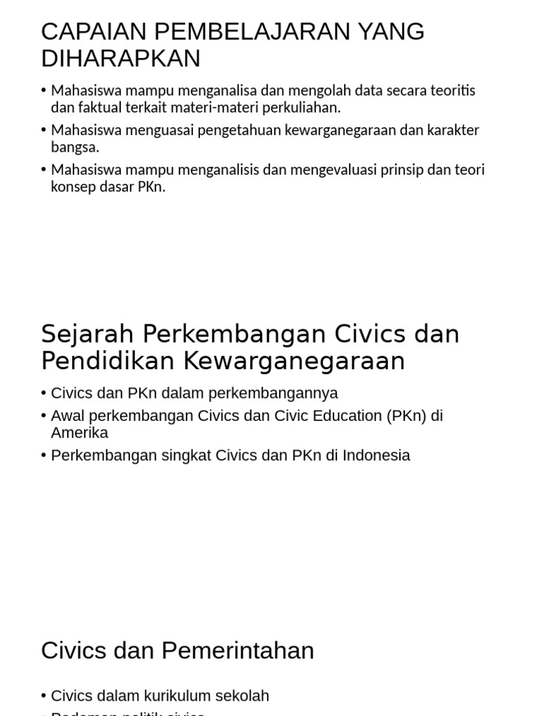 Perkembangan PKN 2 | PDF