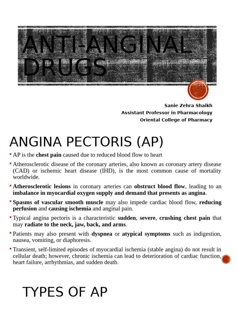 Anti Anginal Drugs | PDF