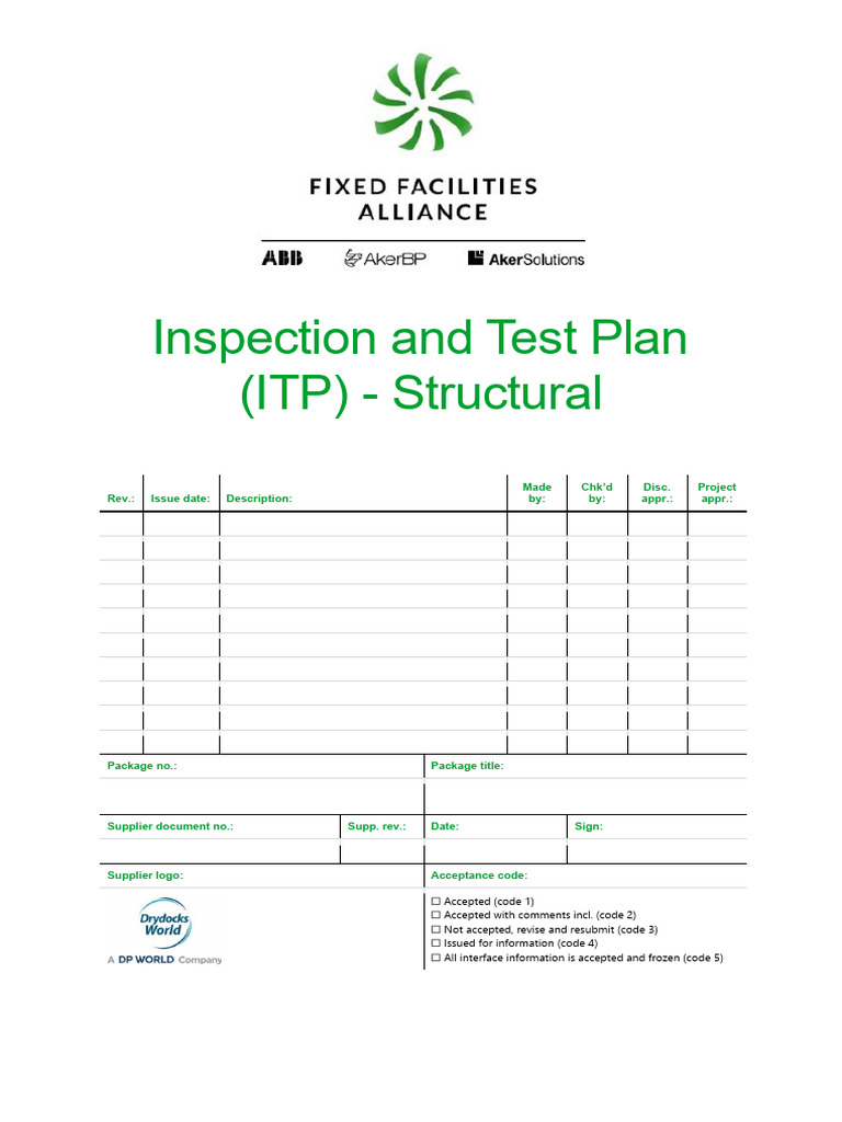 ITP - Structural Rev.03 | PDF
