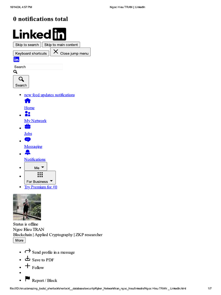 Ngoc Hieu TRAN LinkedIn Files | PDF