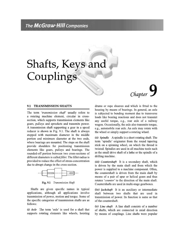 Power Shaft Keys Coupling | PDF