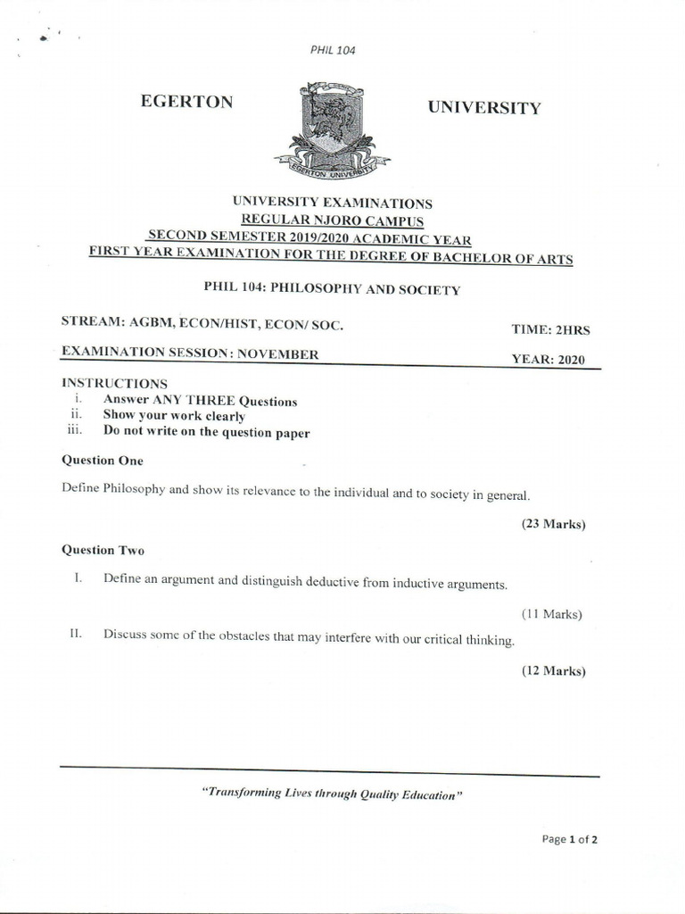 Phil 104-November 2020 | PDF