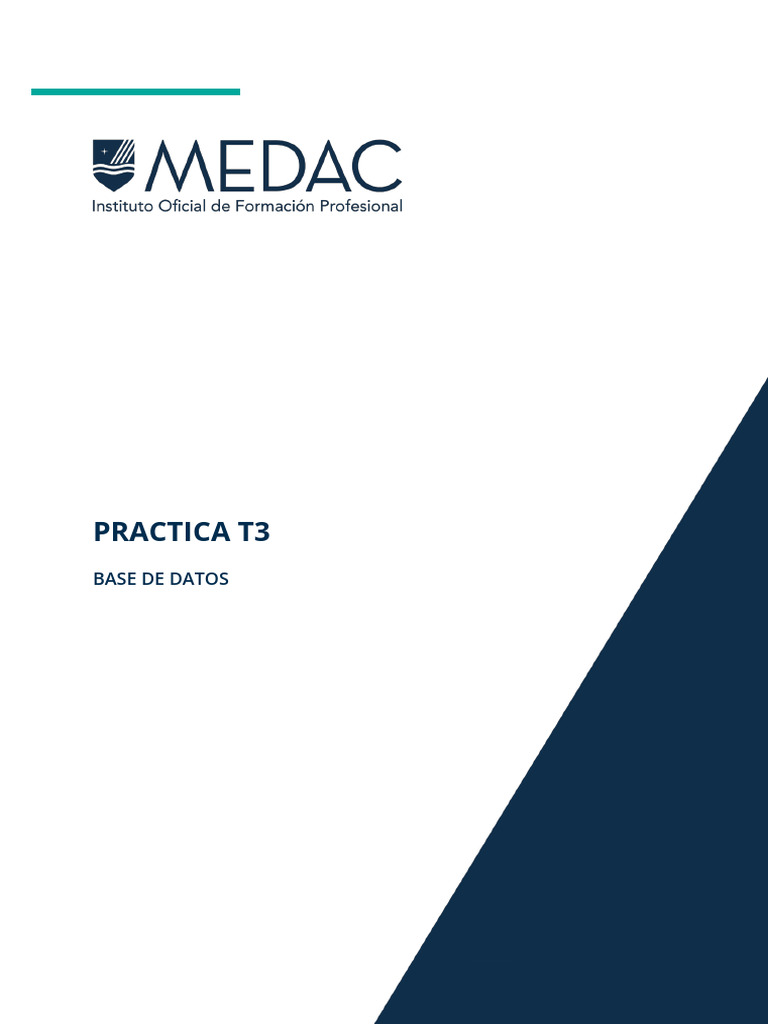 Practica T3 Bases de Datos - Eduardo Caparros | PDF