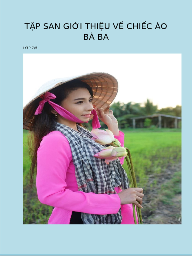 Tập San Giới Thiệu Về Chiếc Áo Bà Ba | PDF
