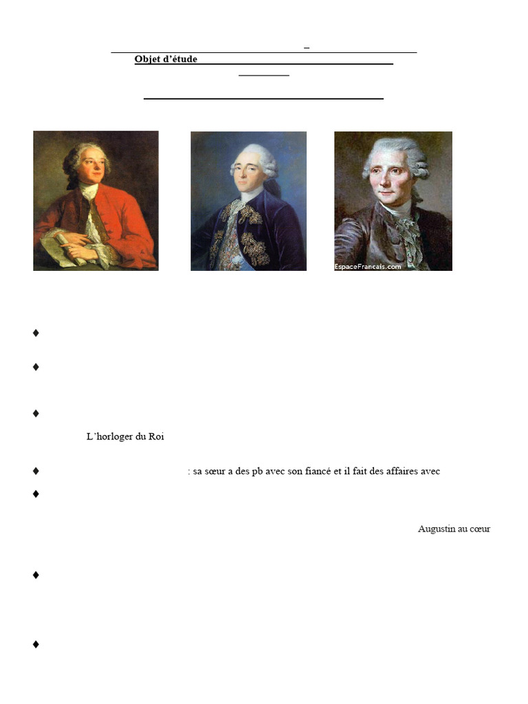 8 Beaumarchais Le Mariage LECTURE CURSIVE | PDF