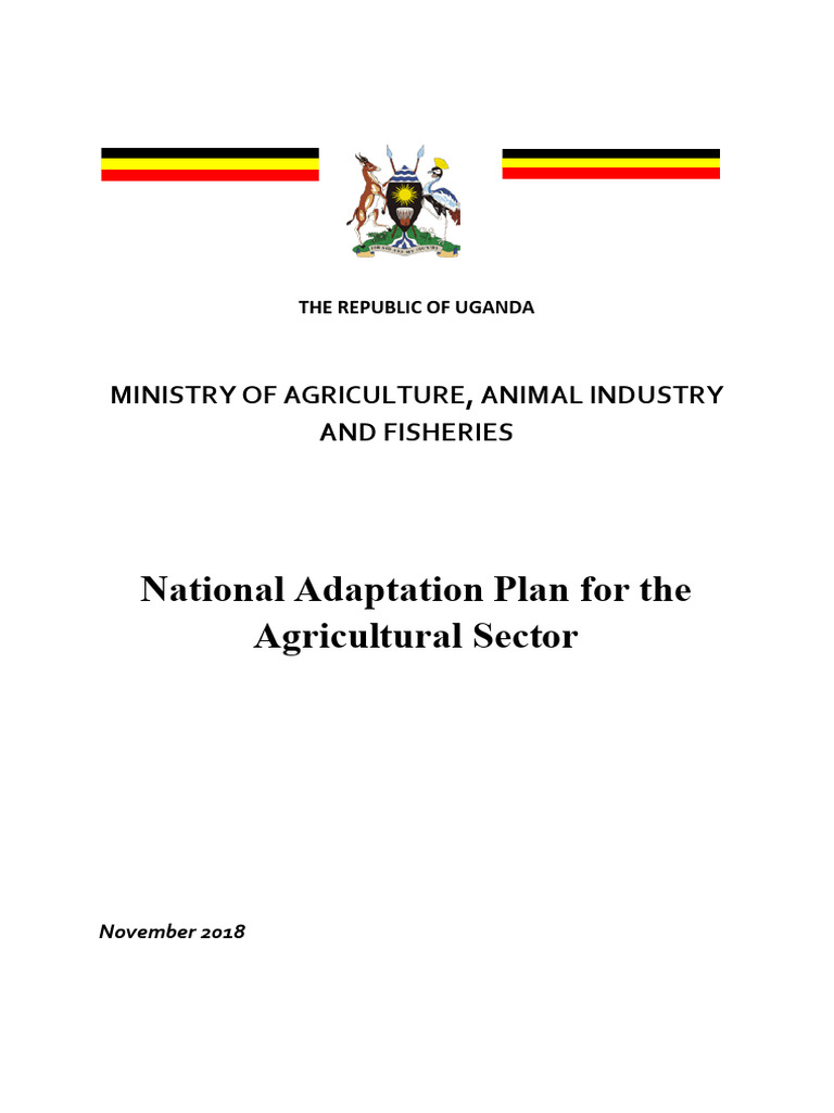 National Adaptation Plan For The Agriculture Sector | PDF