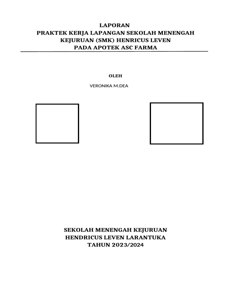 LAPORAN PKL 1 | PDF