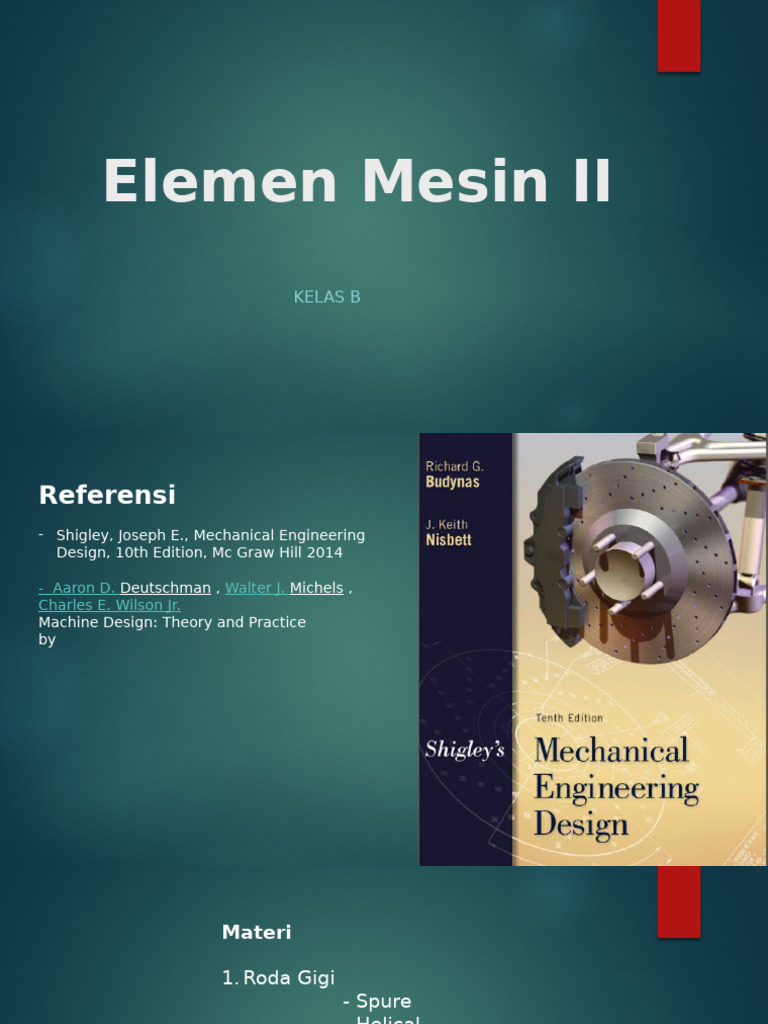 Elemen Mesin II Introduction | PDF