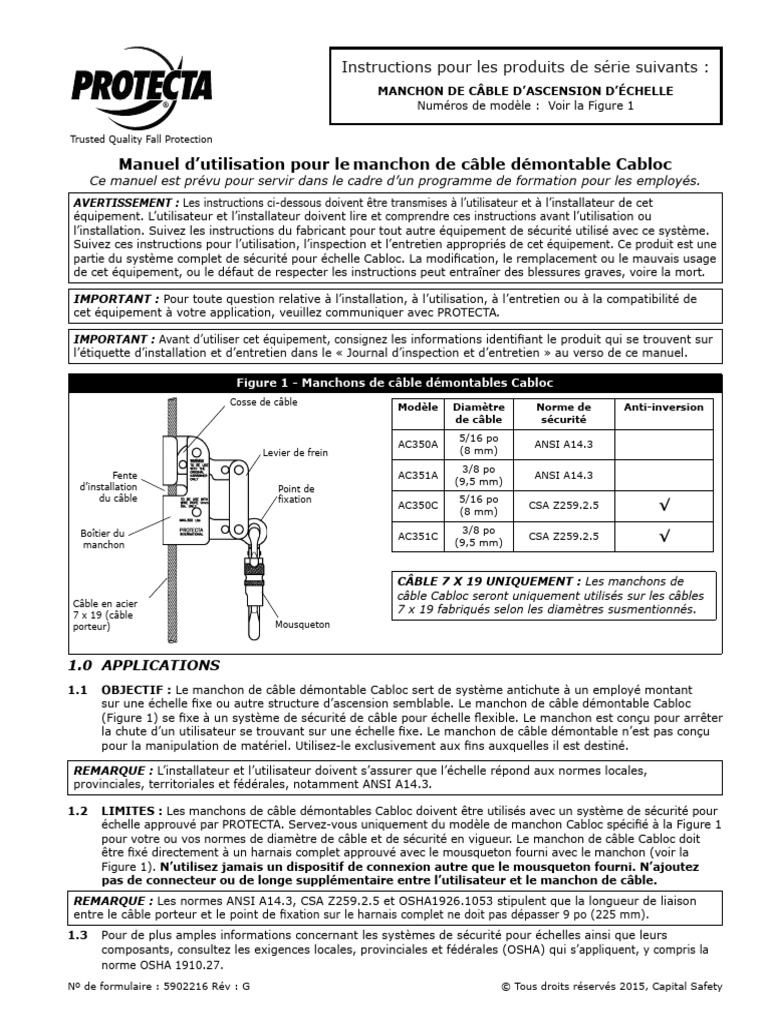 IFU 5902216 Cabloc FR-C | PDF